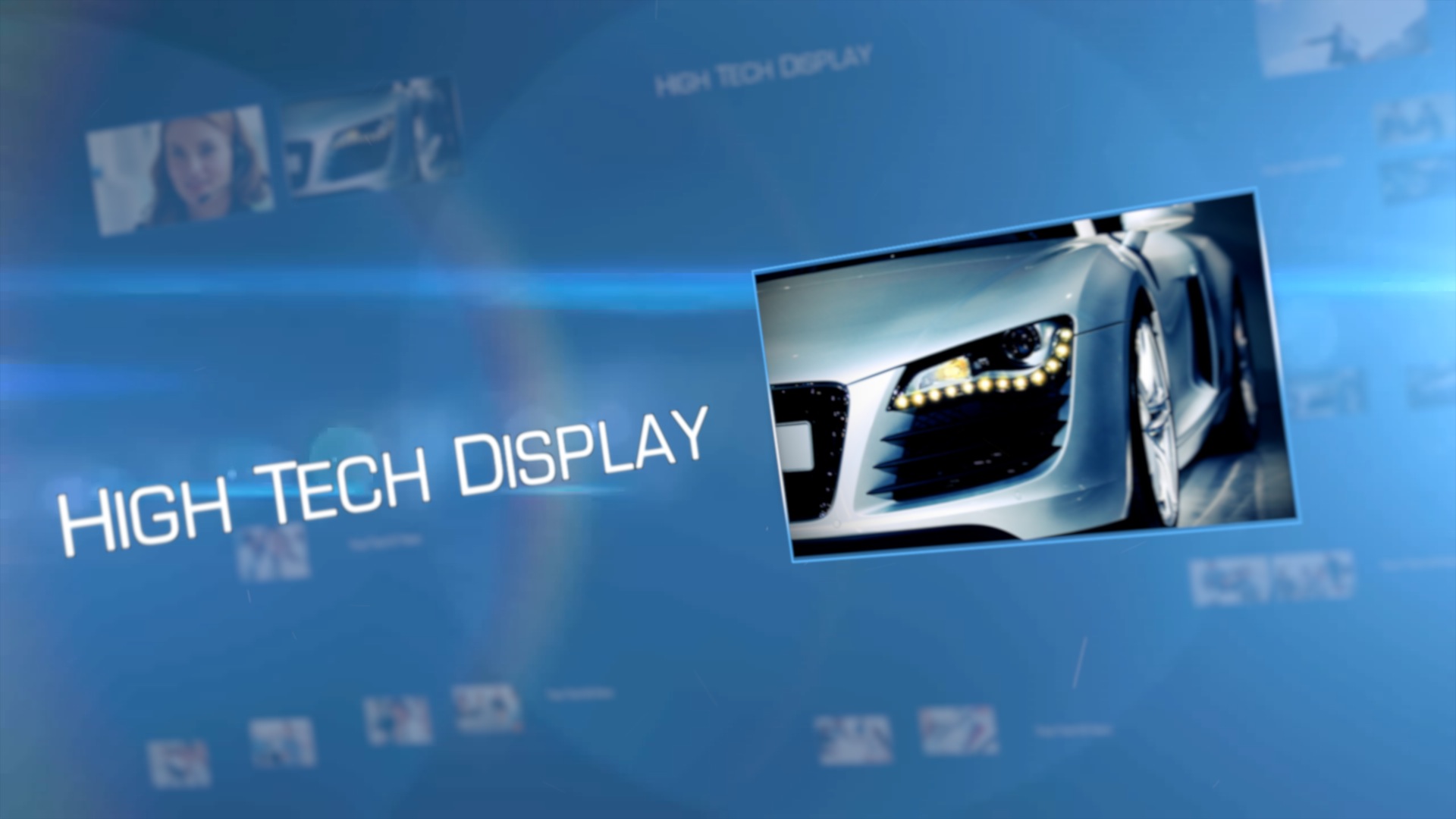 High Tech Flying Display - Final Cut and Apple Motion Template
