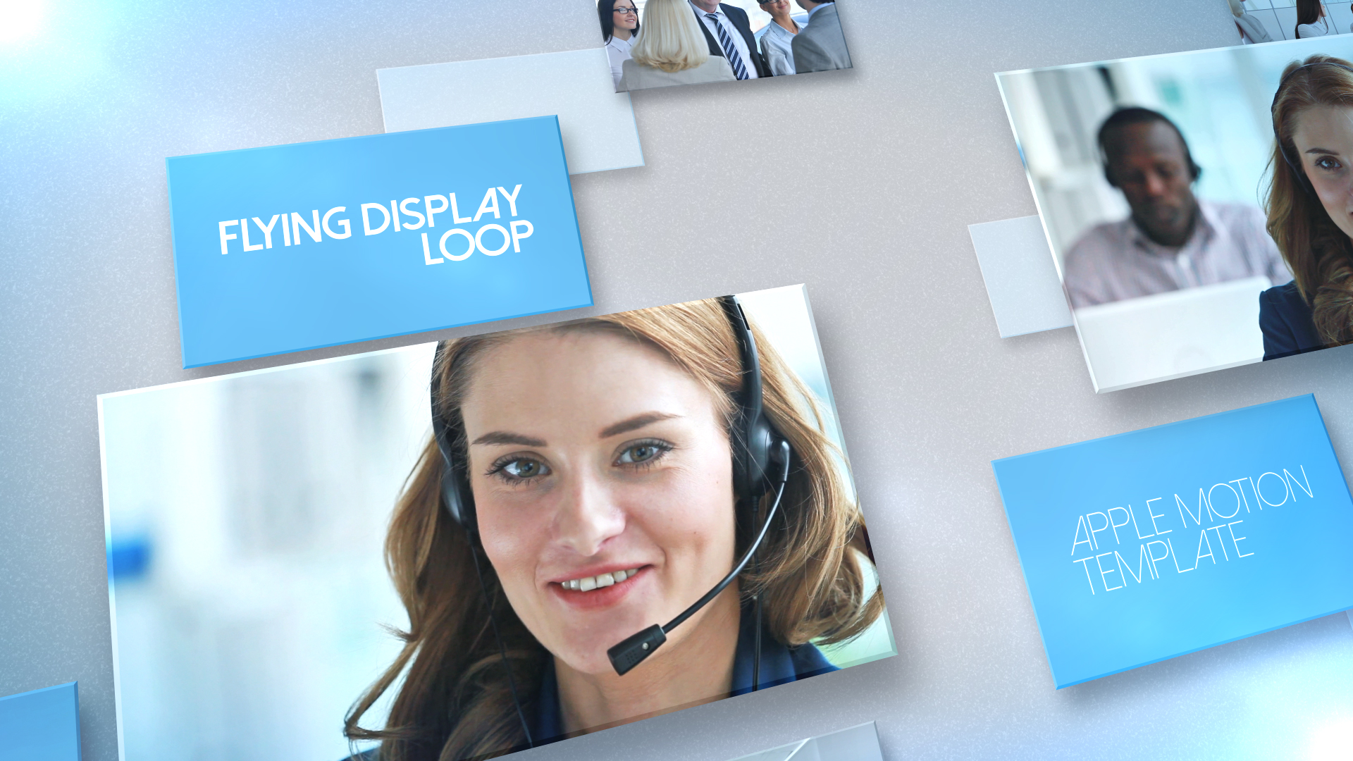 Flying Display Loop - Final Cut and Apple Motion Template