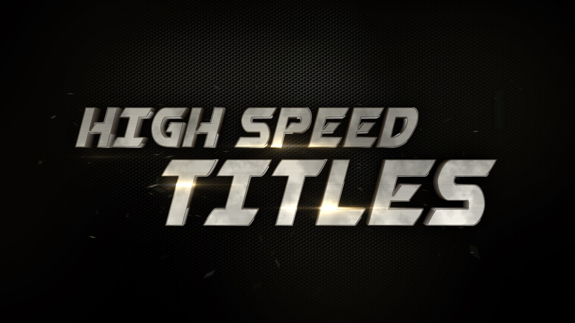 High Speed Titles - After Effects Template