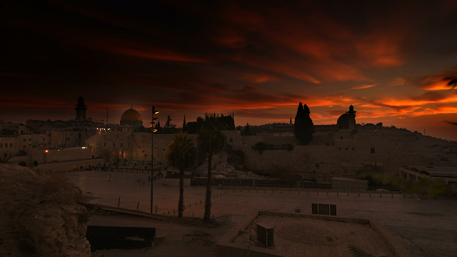 Time lapse of sunrise over Old Jerusalem