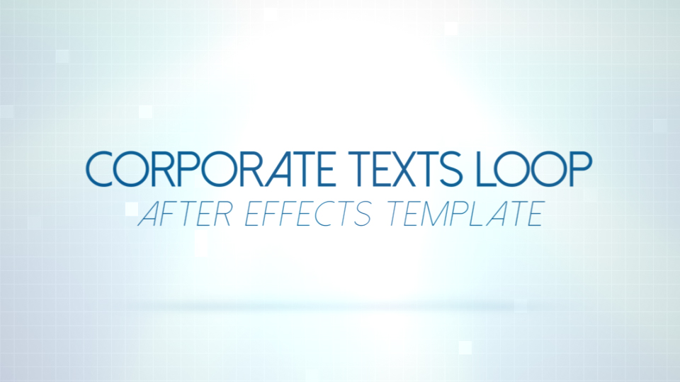 Corporate Texts Loop - After Effects Template