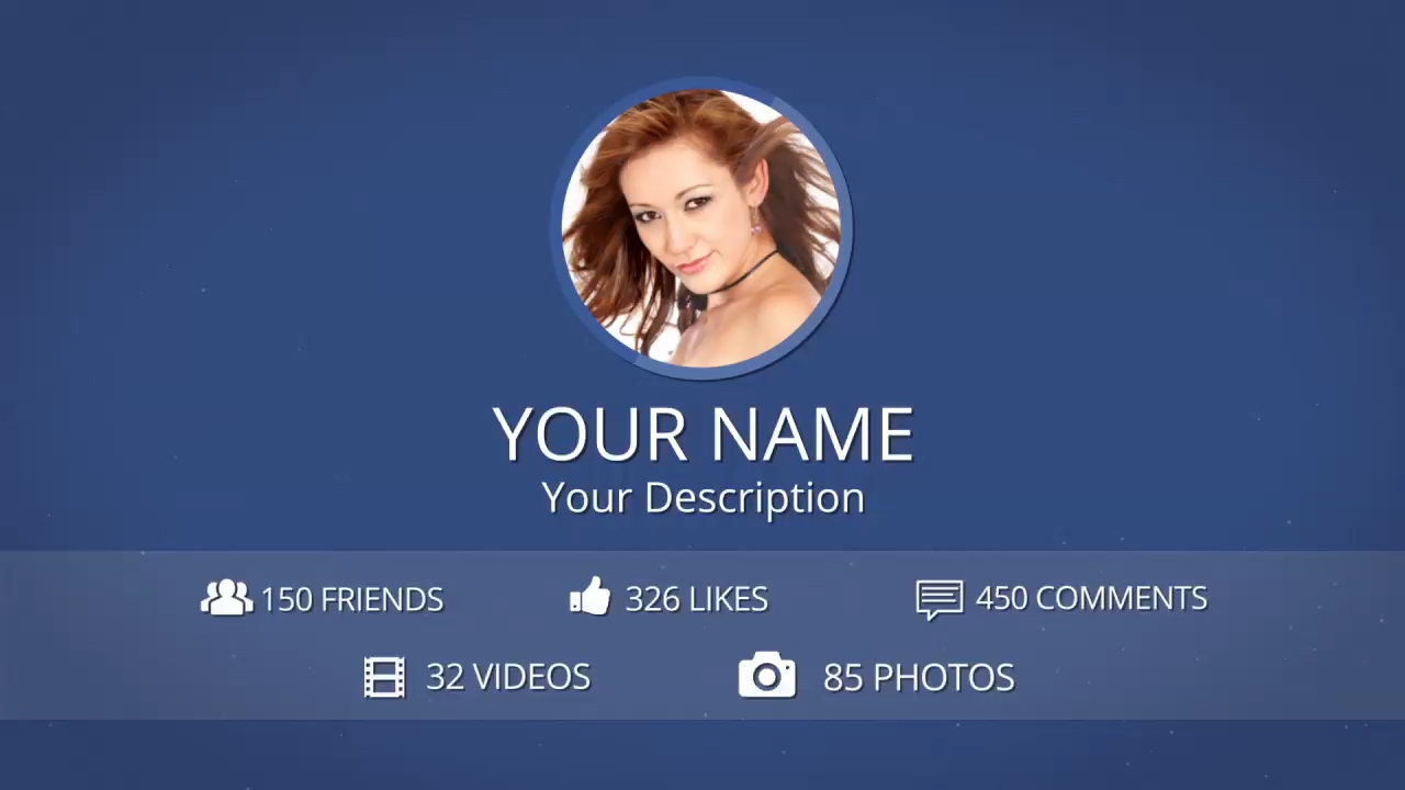 Facebook Profile Intro - Final Cut and Apple Motion Template