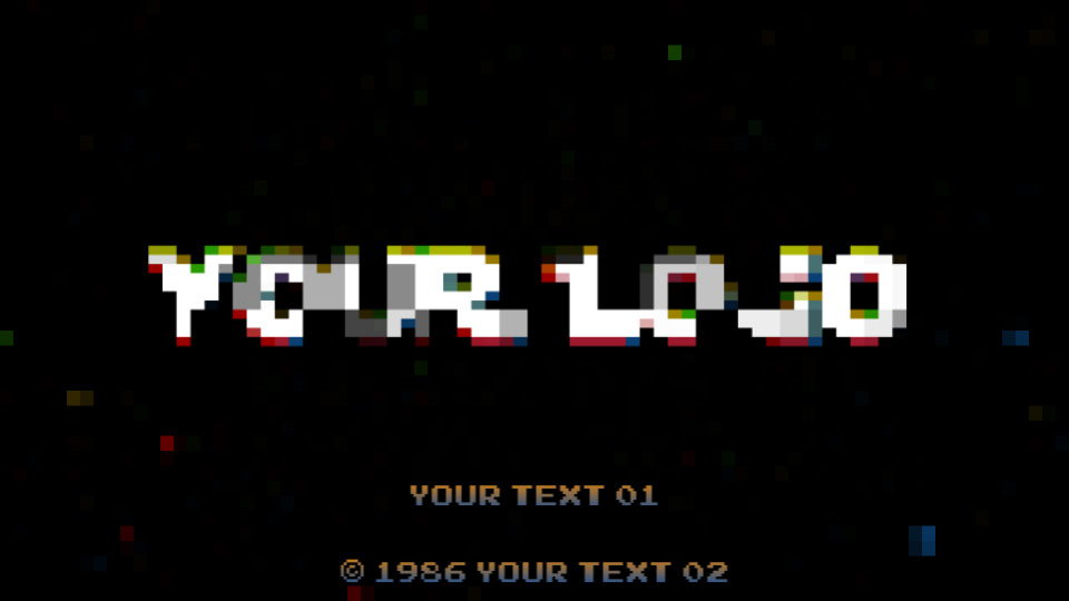 Retro Arcade Logo - After Effects Template