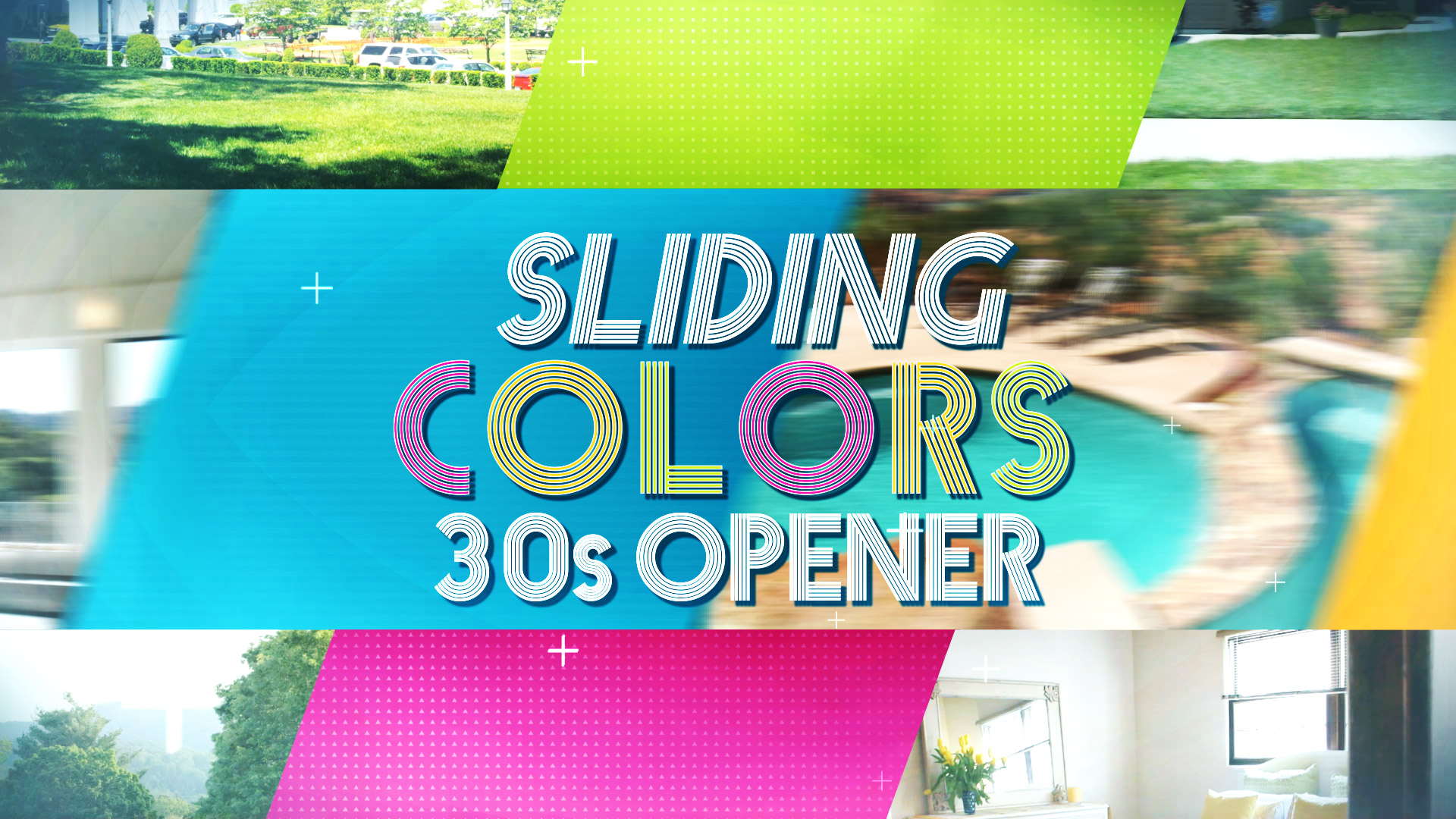 Sliding Colors 30s Opener - After Effects Template