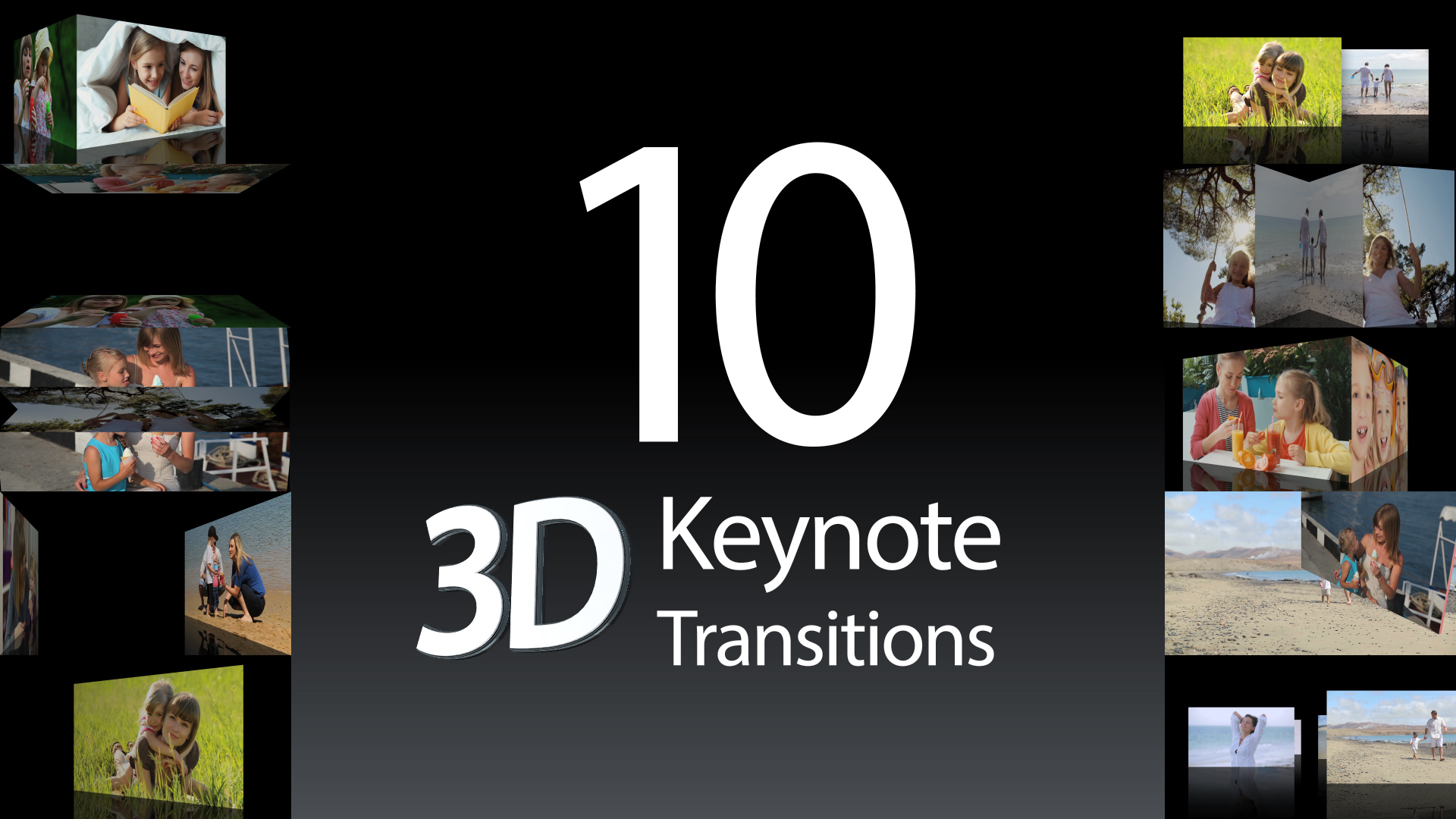 10 Keynote 3D Transitions - After Effects Template