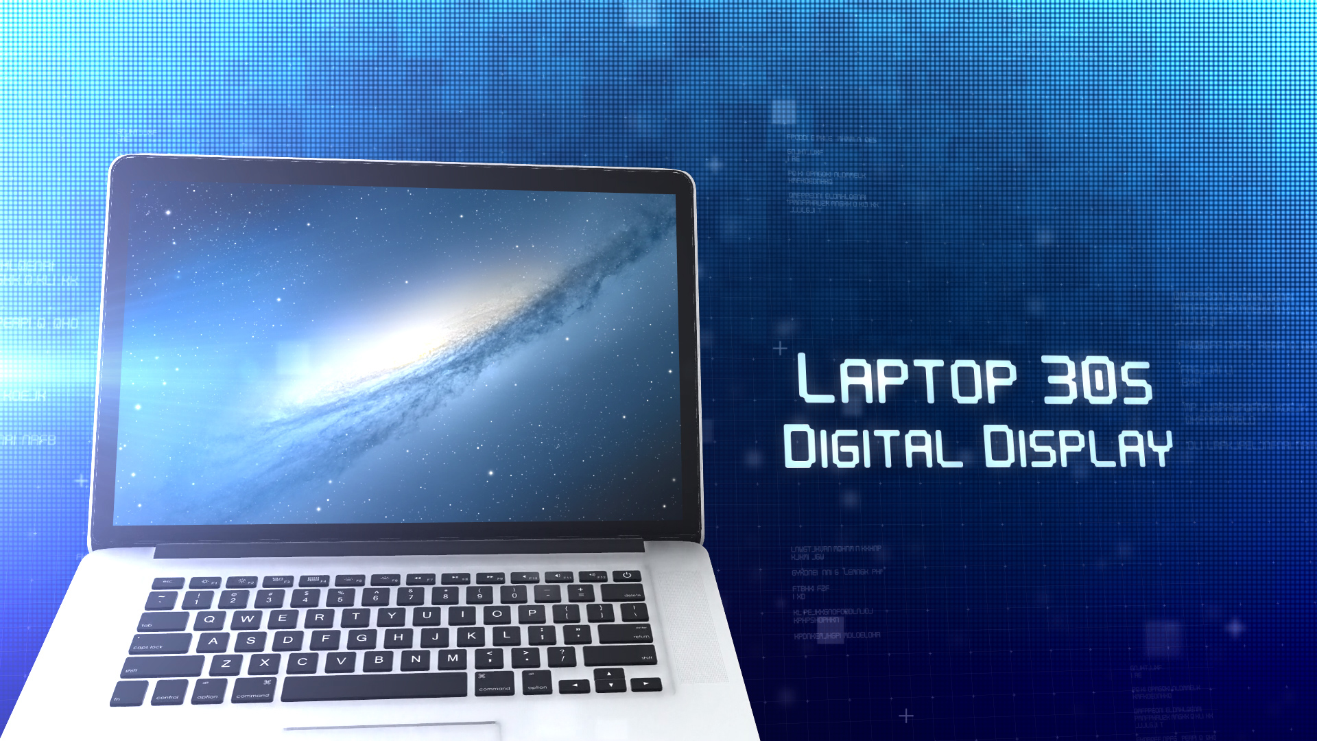 Laptop 30s Digital Display - Final Cut and Apple Motion Template